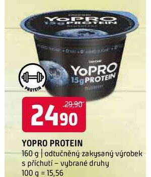 Yopro protein odtučněný zakysaný výrobek s příchutí vybrané druhy 160g ...