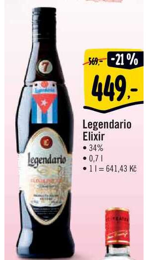 ARCHIV | Legendario Elixir, 0,7 l v akci platné do: 22.2.2022 ...