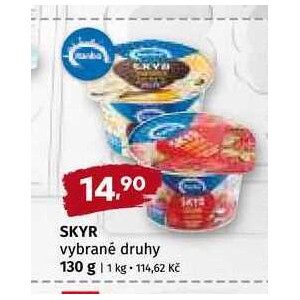 Skyr 140g, vybrané druhy v akci | AkcniCeny.cz