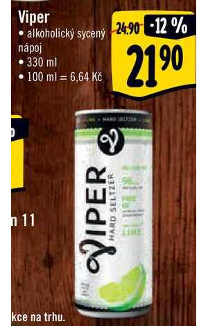 Viper alkoholický nápoj, 330 ml v akci | AkcniCeny.cz