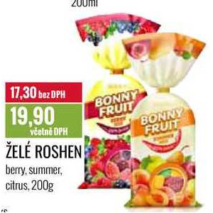 ARCHIV | ŽELÉ ROSHEN berry, summer, citrus, 200g v akci platné do: 31.8 ...