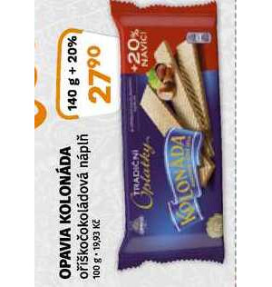 Opavia Kolonáda Tradiční oplatky 140g,+20% vybrané druhy v akci ...