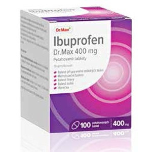 Ibuprofen Dr.Max 400 mg potahované tablety, 100 tbl. v akci | AkcniCeny.cz