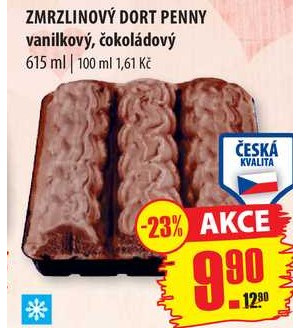ARCHIV | Zmrzlinový dort Penny vanilkový, čokoládový 615 ml v akci ...