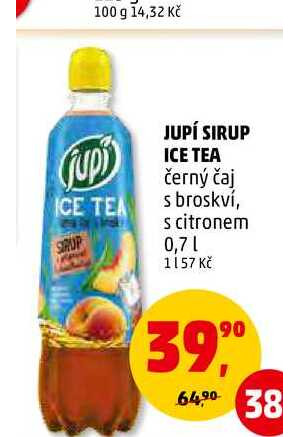 JUPÍ SIRUP ICE TEA, 0,7 l v akci | AkcniCeny.cz