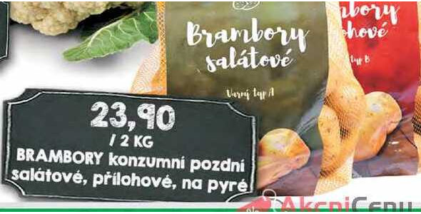 ARCHIV | BRAMBORY konzumní pozdní salátové, přílohové, na pyré 2kg v ...