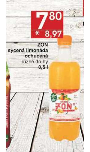 ZON sycená limonáda ochucená, 0,5 l v akci | AkcniCeny.cz