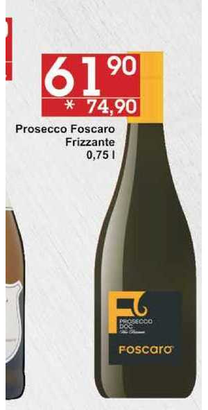 ARCHIV | Prosecco Foscaro Frizzante, 0,75 l v akci platné do: 11.4.2022 ...
