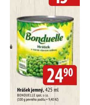 ARCHIV | Bonduelle Hrášek jemný, 425 ml v akci platné do: 30.5.2021 | AkcniCeny.cz