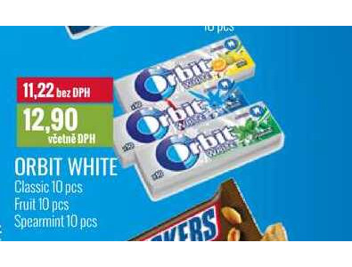 ARCHIV | ORBIT WHITE Classic 10 pcs Fruit 10 pcs Spearmint 10 pcs bit ...