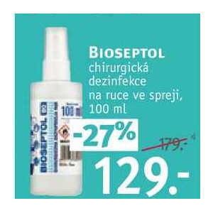 ARCHIV | BIOSEPTOL chirurgická dezinfekce na ruce ve spreji, 100 ml v ...