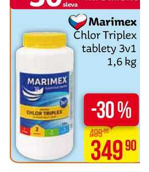 ARCHIV | Marimex Chlor Triplex tablety 3v1, 1,6 kg v akci platné do: 2. ...