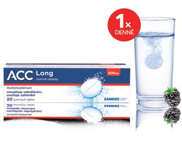 ACC® LONG 600 mg šumivé tablety, 20 tbl. Léčí vlhký kašel. v akci ...