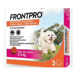FRONTPRO® ANTIPARAZITÁRNÍ ŽVÝKACÍ TABLETY PRO PSY (2-4 KG) v akci ...