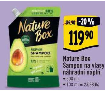 ARCHIV | Nature Box Sampon na vlasy náhradní náplň, 500 ml v akci ...