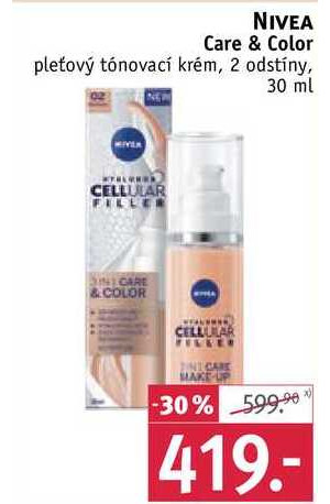 ARCHIV | NIVEA Care & Color pletový tónovací krém, 2 odstíny, 30 ml v ...