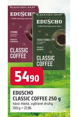 ARCHIV | EDUSCHO CLASSIC COFFEE 250 g káva mletá v akci platné do: 19.9 ...