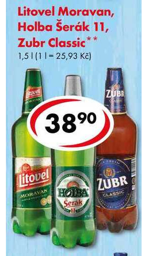 ARCHIV | Litovel Moravan, 1,5 l v akci platné do: 5.12.2021 | AkcniCeny.cz
