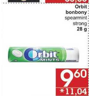 Orbit bonbony, 28 g v akci | AkcniCeny.cz