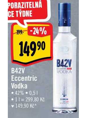 B42V Eccentric Vodka, 0,5 l v akci | AkcniCeny.cz