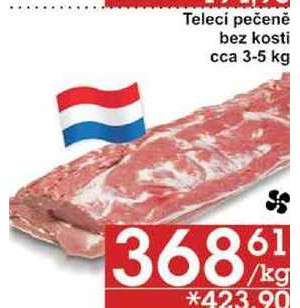 Telecí pečeně bez kosti, 1 kg v akci | AkcniCeny.cz