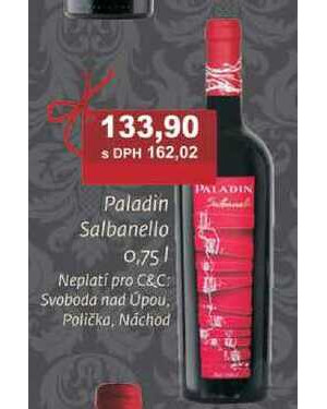 Paladin Salbanello 0,75 l v akci | AkcniCeny.cz