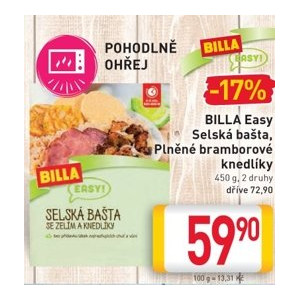 ARCHIV | BILLA Easy Selská bašta, Plněné bramborové knedlíky v akci ...
