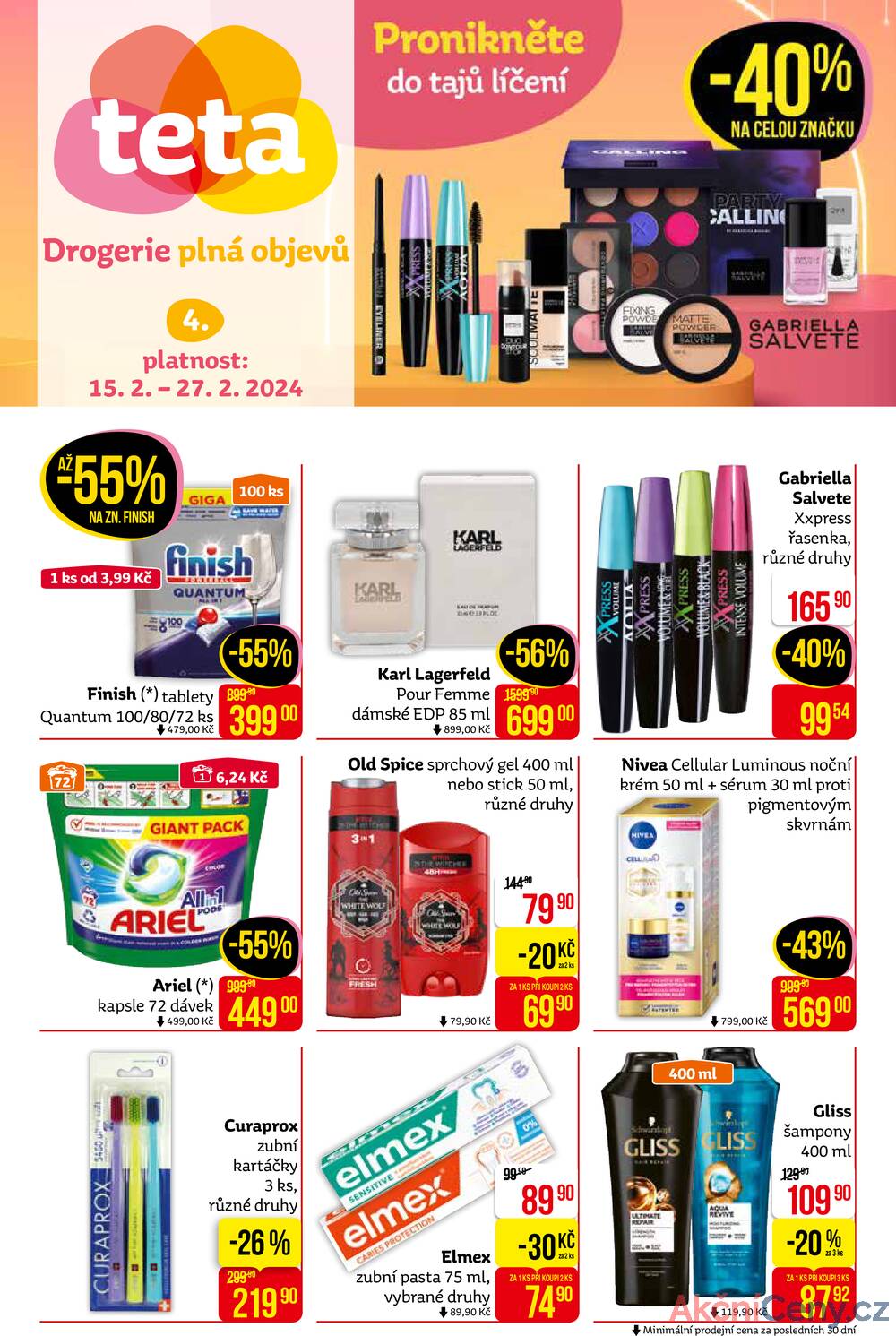 Leták Teta drogerie od 15.2. do 27.2.2024 - 1.strana | AkcniCeny.cz