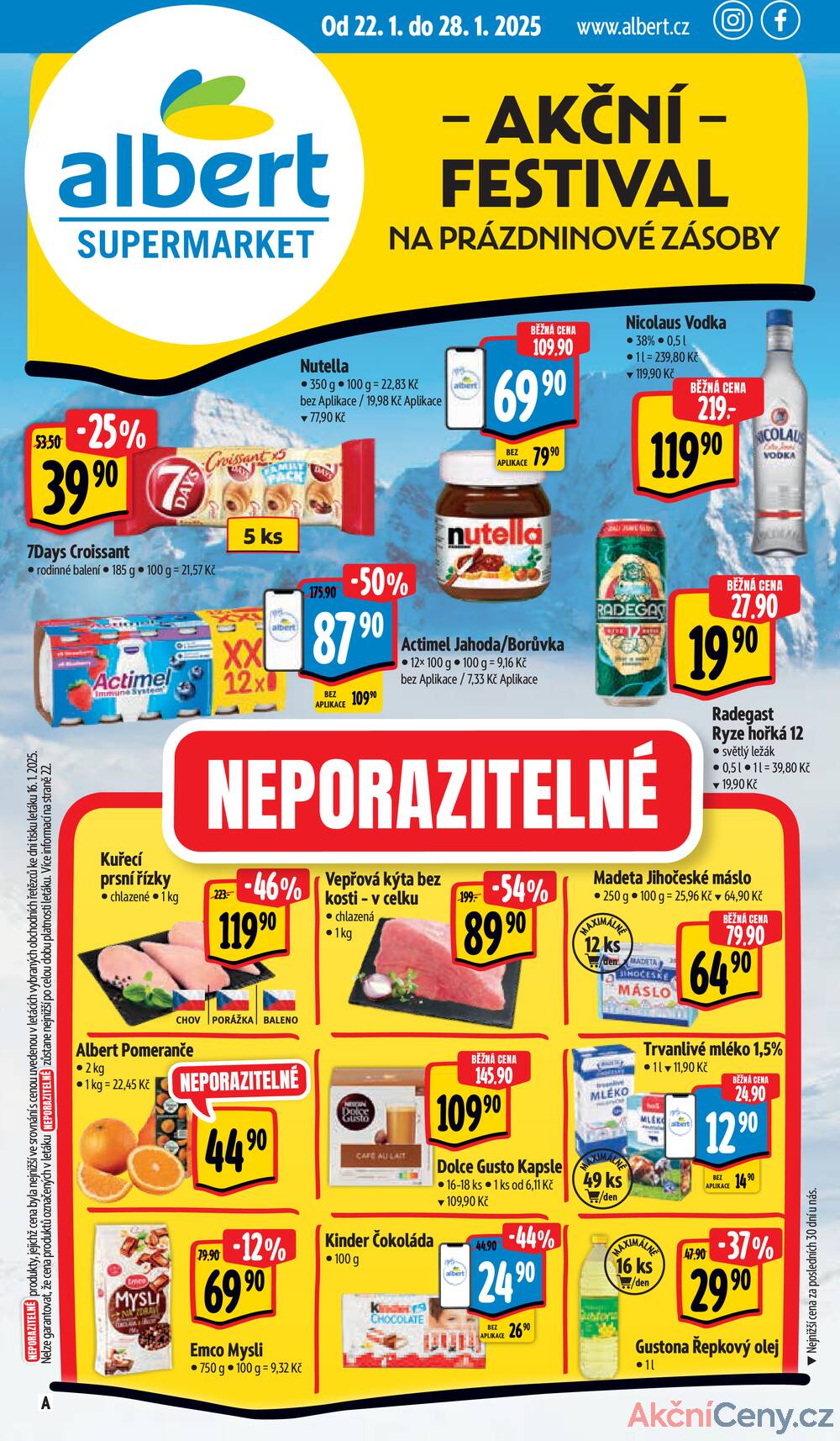 Leták Albert Supermarket od 22.1. do 28.1.2025 | AkcniCeny.cz