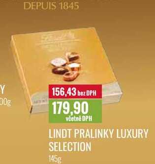 LINDT PRALINKY LUXURY SELECTION 145g v akci | AkcniCeny.cz