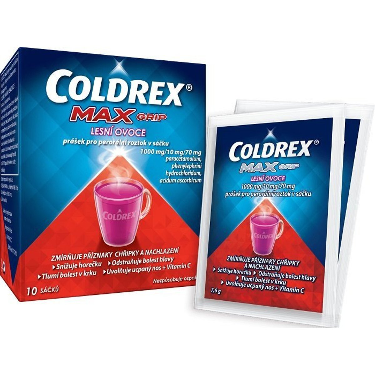 ARCHIV | COLDREX MAXGRIP LESNÍ OVOCE 1000MG/10MG/70MG POR PLV SOL SCC ...