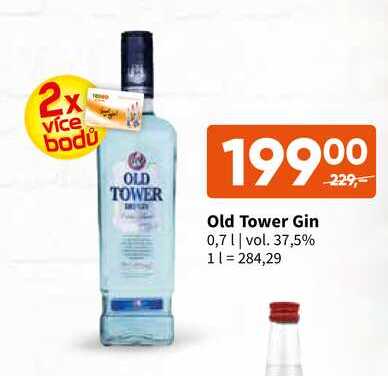 Old Tower Gin 0,7 l v akci | AkcniCeny.cz