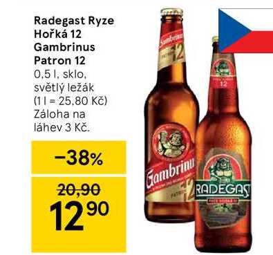 Radegast Ryze hořká 12 plech v akci | AkcniCeny.cz