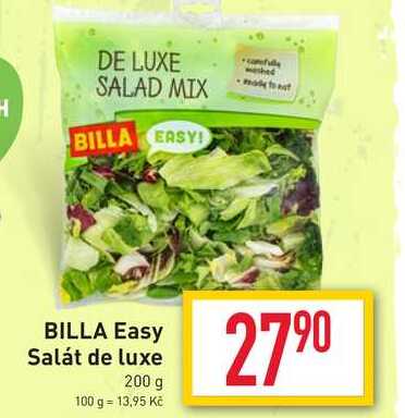 BILLA Easy Salát de luxe 200 g v akci | AkcniCeny.cz