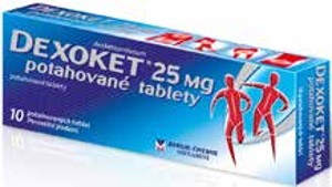 Dexoket® 25 mg potahované tablety 10 tablet v akci | AkcniCeny.cz