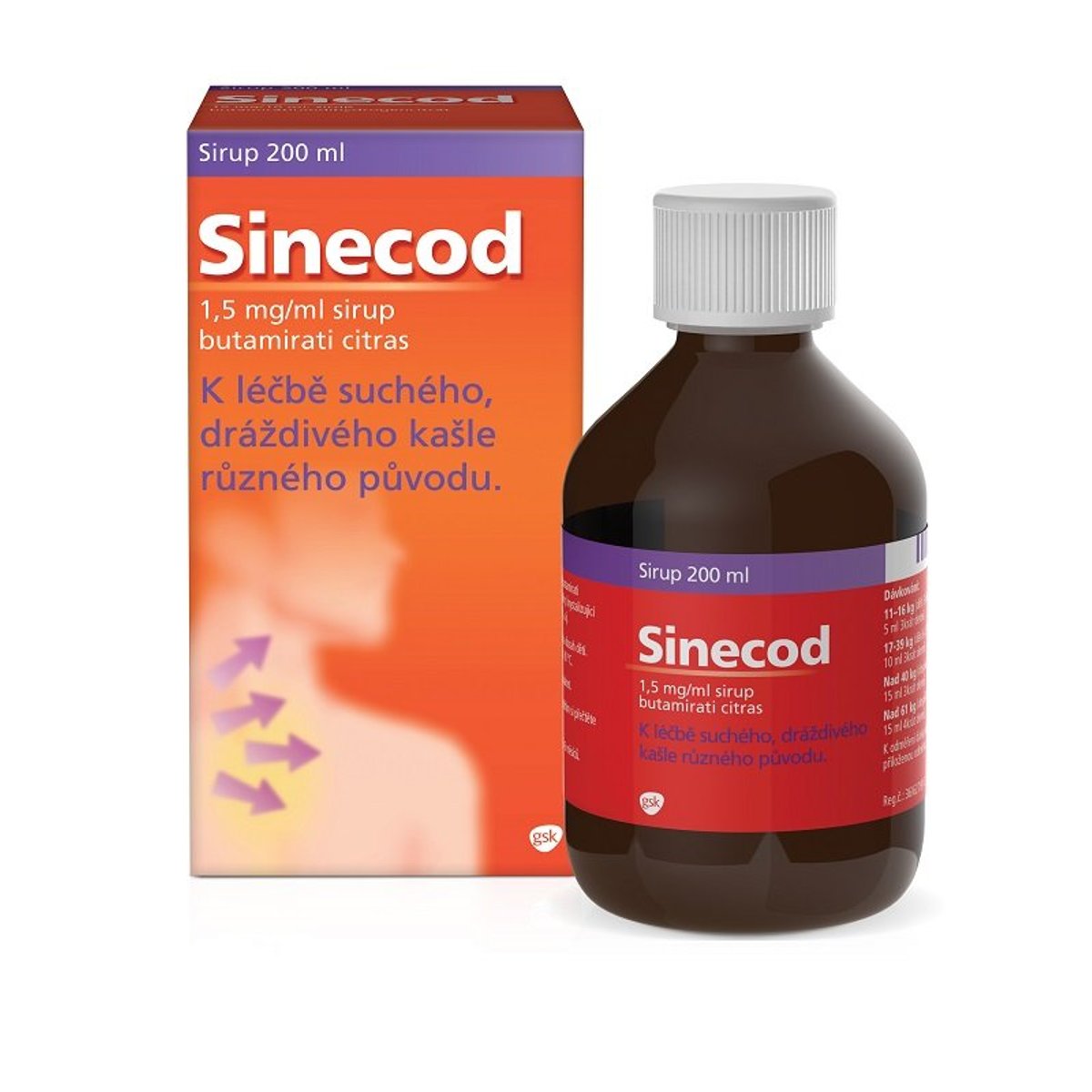SINECOD 1,5MG/ML sirup 200ML v akci | AkcniCeny.cz