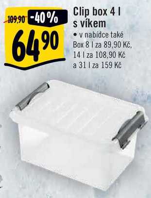 Clip box 4 l s víkem v akci | AkcniCeny.cz