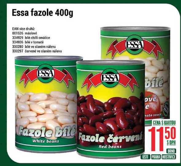 Essa fazole 400g v akci | AkcniCeny.cz
