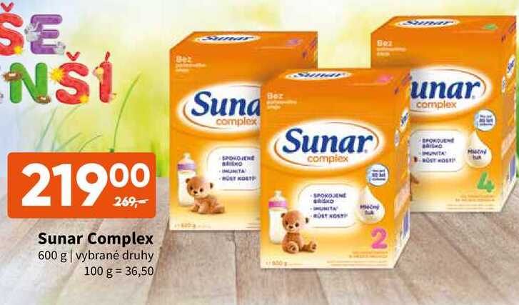 Sunar Complex 600 g v akci | AkcniCeny.cz