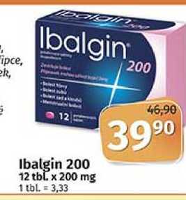 ARCHIV | Ibalgin 200 12 tbl v akci platné do: 15.2.2022 | AkcniCeny.cz