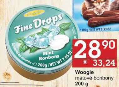 ARCHIV | Woogie mátové bonbony, 200 g v akci platné do: 14.2.2022 ...