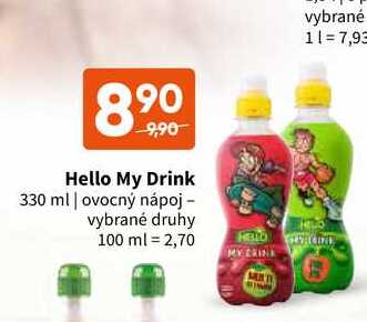ARCHIV | Hello My Drink 330 ml v akci platné do: 15.2.2022 | AkcniCeny.cz