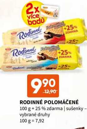 ARCHIV | RODINNÉ POLOMÁČENÉ 100 g + 25 % zdarma sušenky v akci platné ...