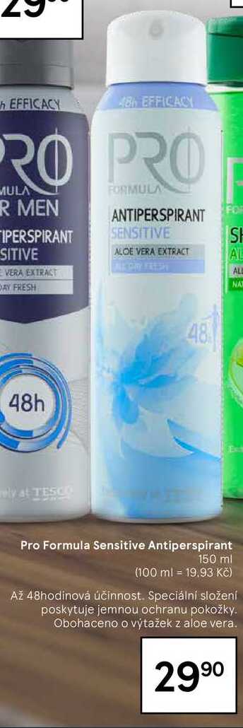 ARCHIV | Pro Formula Sensitive Antiperspirant, 150 ml v akci platné do ...