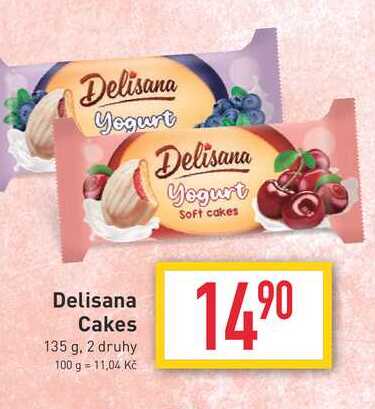 ARCHIV | Delisana Cakes 135 g, 2 druhy v akci platné do: 20.3.2022 ...