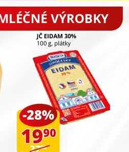 ARCHIV | Eidam 30% plátky 100 g v akci platné do: 22.8.2021 | AkcniCeny.cz