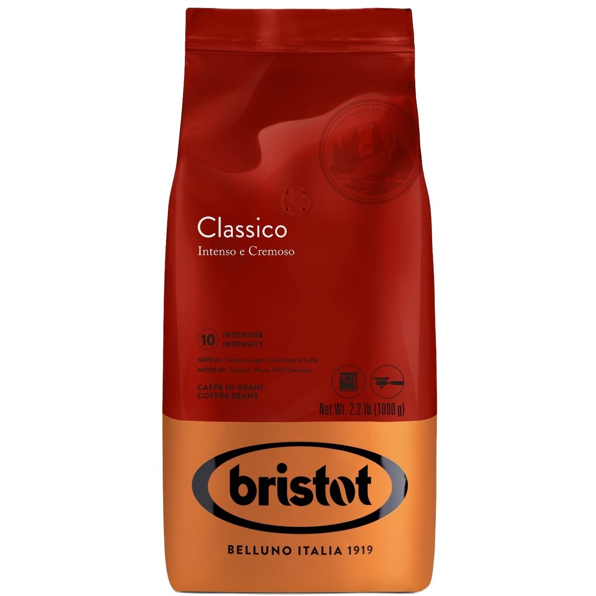 Bristot Classico zrnková káva v akci | AkcniCeny.cz