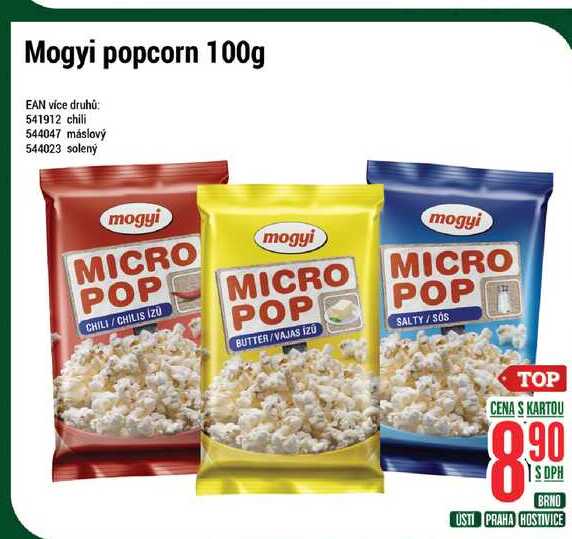 Mogyi popcorn 100g v akci | AkcniCeny.cz