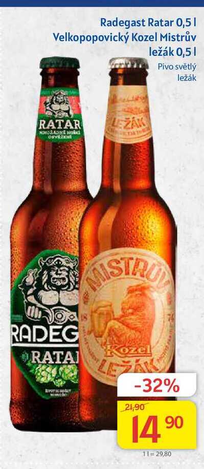 Radegast Ratar Pivo 0,5l v akci | AkcniCeny.cz