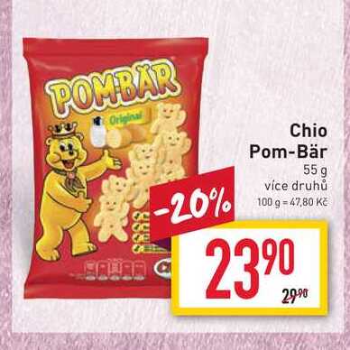 Chio Pom-bar 55g v akci | AkcniCeny.cz